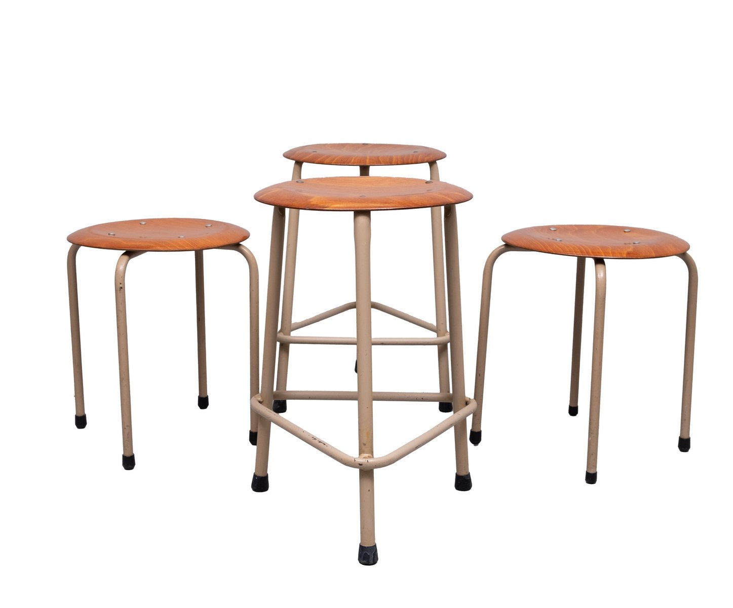 Industrial Working Stools from Marko, 1960s, Set of 4 for sale at Pamono