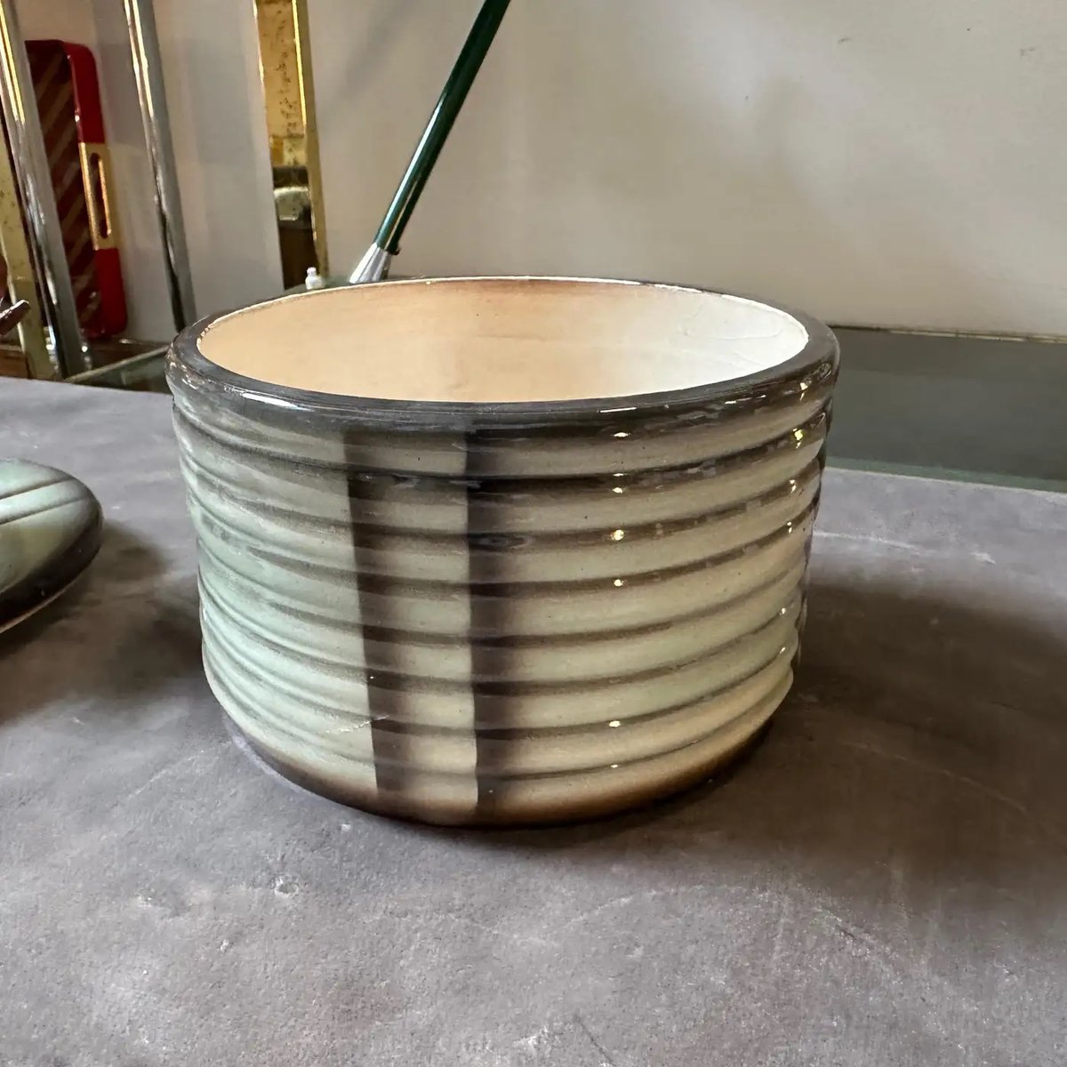 Italian Art Deco Futurist Movement Ceramic Box, 1930s for sale at Pamono