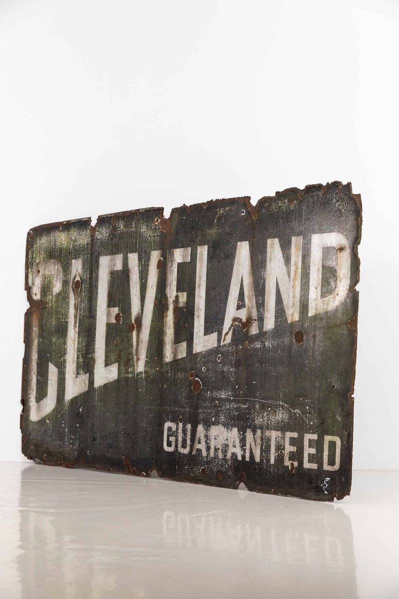 Vintage Enamel Advertising Sign, 1920s for sale at Pamono