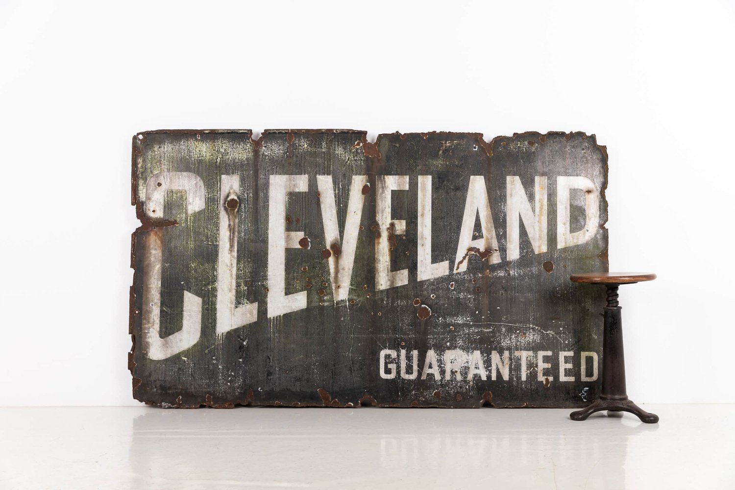 Vintage Enamel Advertising Sign, 1920s for sale at Pamono