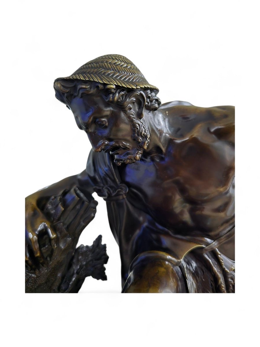 Large Model Empire Clock Depicting Faustulus Discovering Romulus and ...