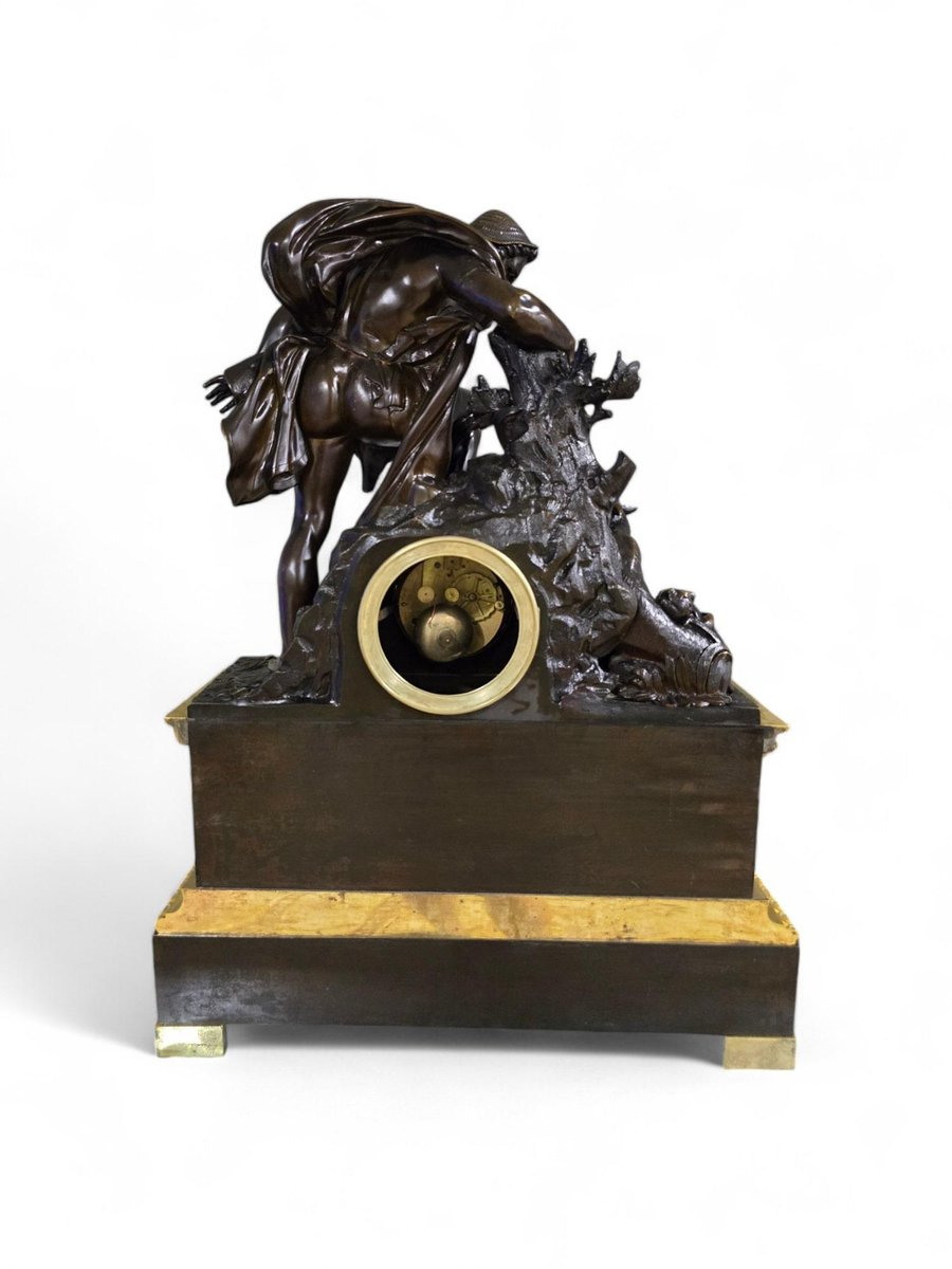 Large Model Empire Clock Depicting Faustulus Discovering Romulus and ...