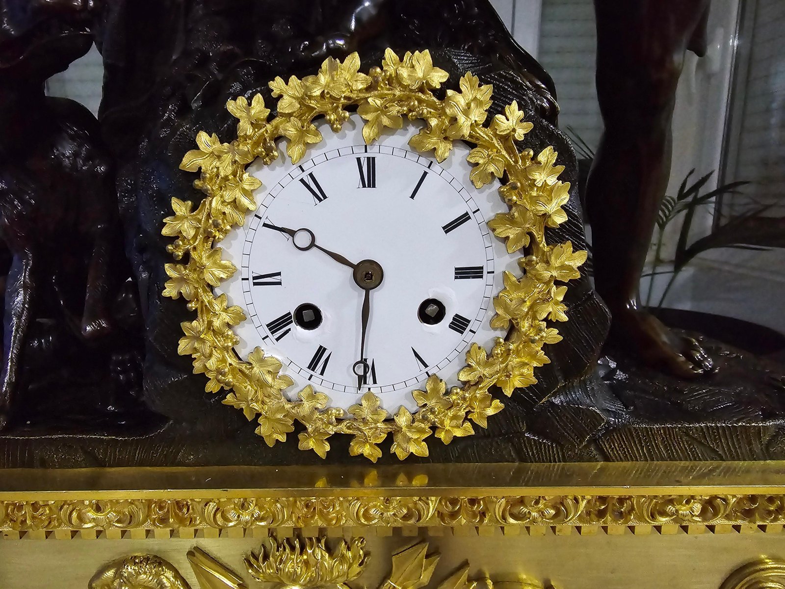 Large Model Empire Clock Depicting Faustulus Discovering Romulus and ...