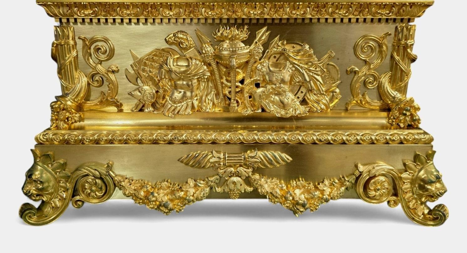 Large Model Empire Clock Depicting Faustulus Discovering Romulus and ...