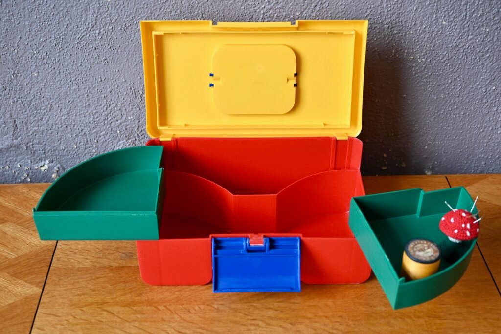 Vintage Plastic Storage Box, 1980 for sale at Pamono