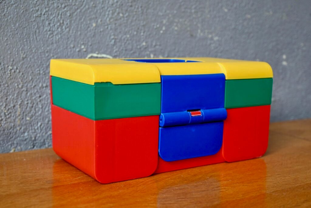 Vintage Plastic Storage Box, 1980 for sale at Pamono