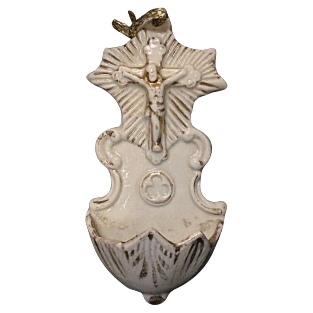 Small Wall-Mounted Porcelain Christ with Esoteric Container for sale at ...