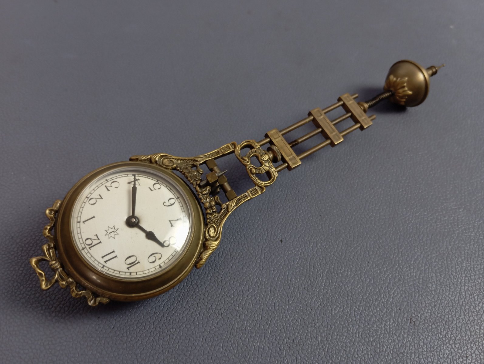 Winged Cherub Mechanical Bronze Pendulum Clock Statue, 1930s for sale ...