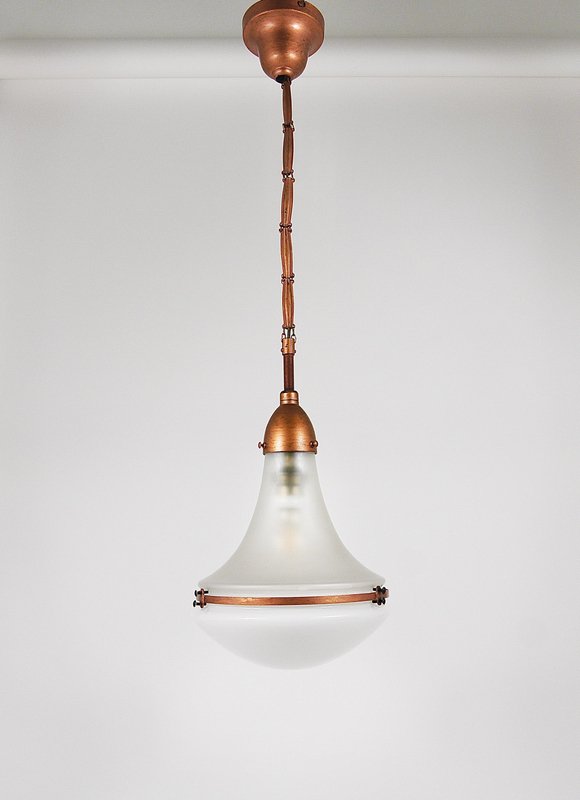 Vintage German Industrial Pendant Lamp by Peter Behrens for Behr, 1920s ...