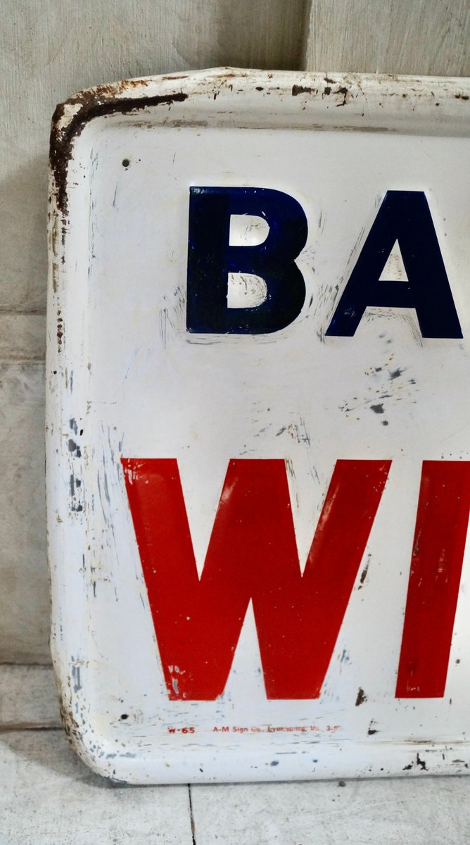 Vintage Wild Root Barbers Shop Sign, 1950 for sale at Pamono