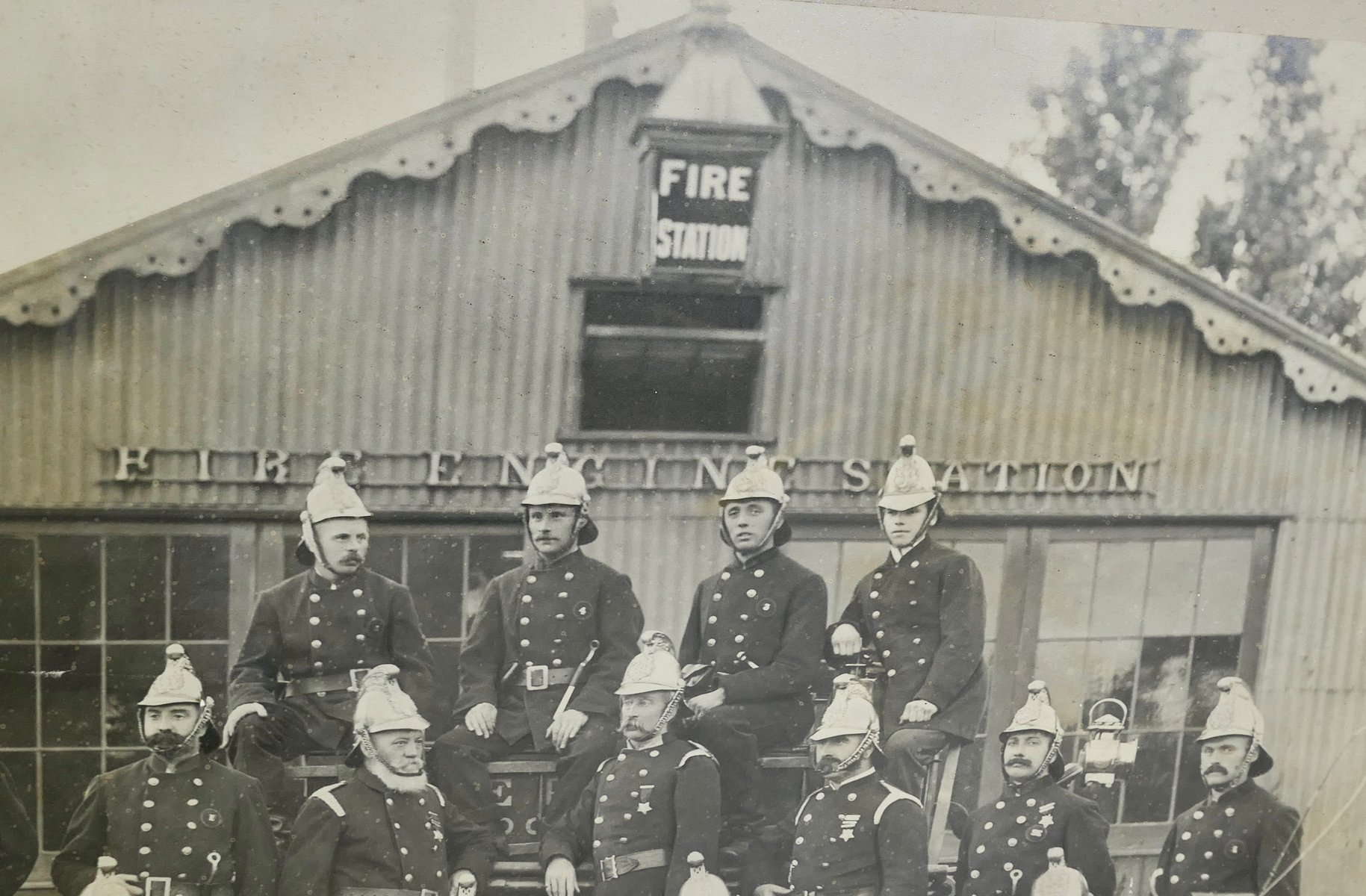 Epsom Fire Station Commemorative Image, 1902, Photograph for sale at Pamono