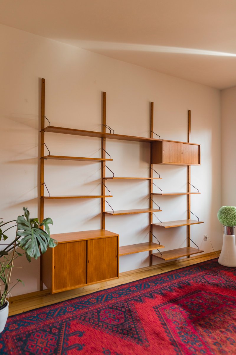 Modular Wall Shelving System by Poul Cadovius for Cado, 1960s for sale ...