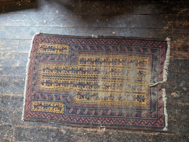 Antique Nomadic Timuri Baluch Wool Rug for sale at Pamono