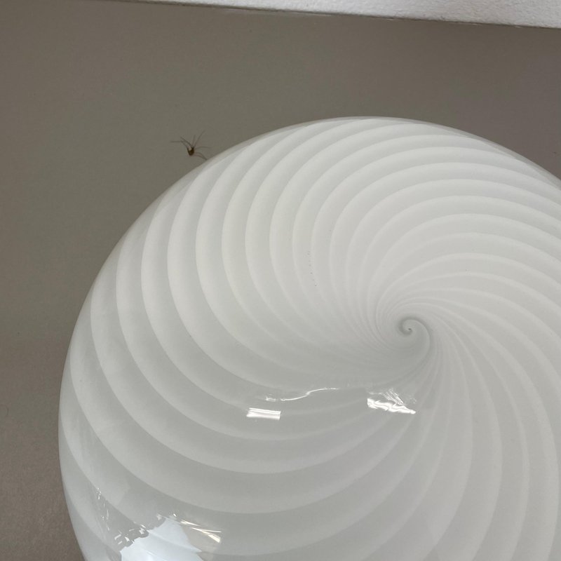 Large Swirl Murano Glass Ceiling or Wall Light from Vetri Murano, Italy, 1970s for sale at Pamono