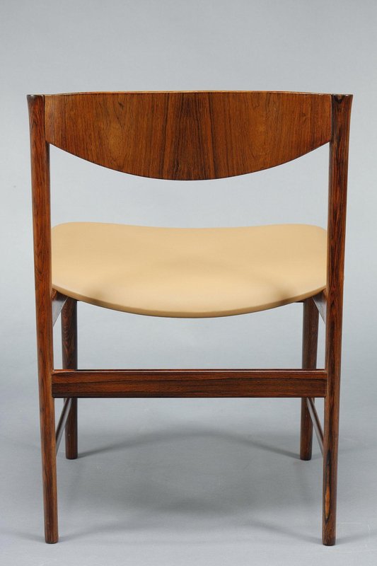 Rosewood Dining Table with Extension Leaf and Chairs by Ib Kofod-Larsen, 1960, Set of 7 for sale ...