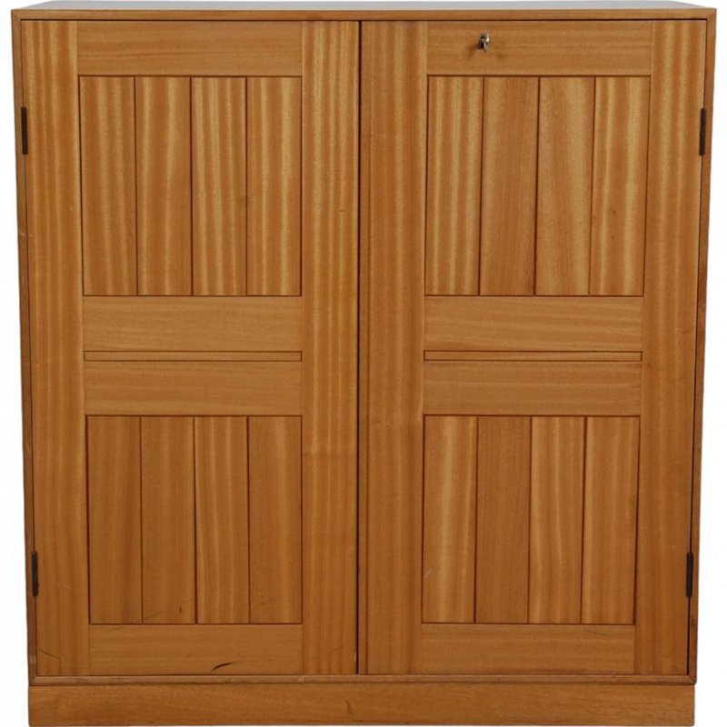 Filing Cabinet of Mahogany by Mogens Koch, 1970s for sale at Pamono