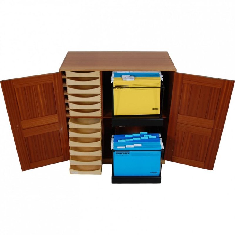 Filing Cabinet of Mahogany by Mogens Koch, 1970s for sale at Pamono