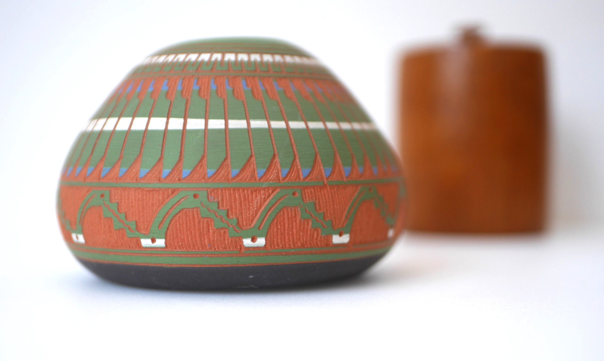 Vintage Navajo Pottery Ceramic Vase with Glazing from Tanya & Garrett ...