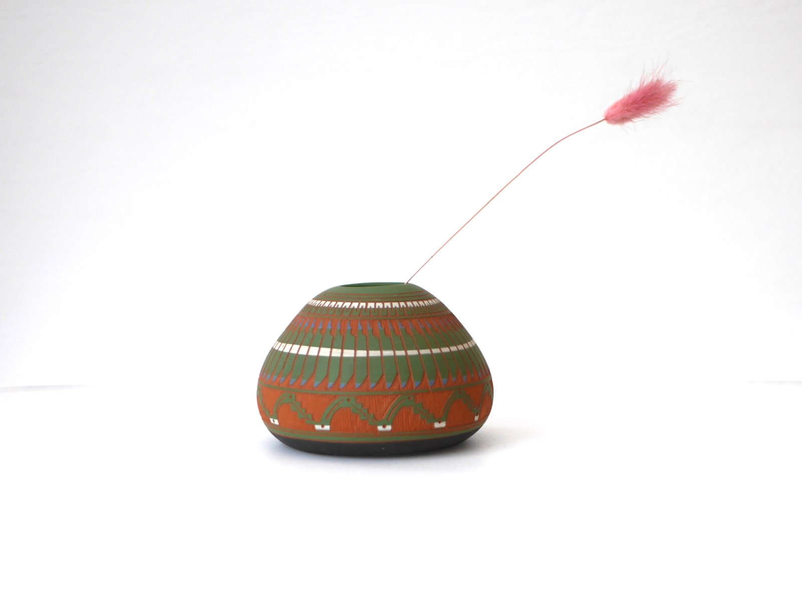 Vintage Navajo Pottery Ceramic Vase with Glazing from Tanya & Garrett ...