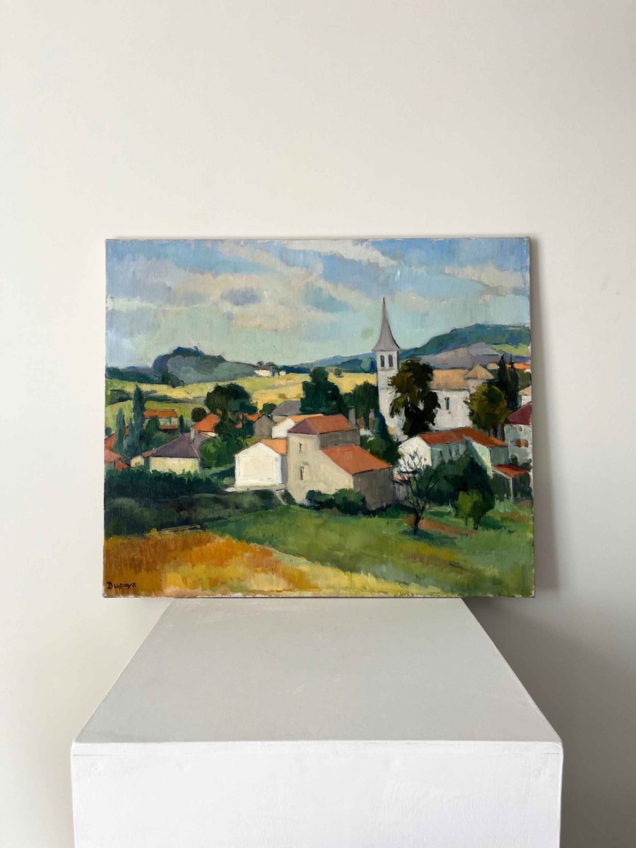 Dupay Thea, Village in the Lot, Landscape Oil Painting, France, 20th ...