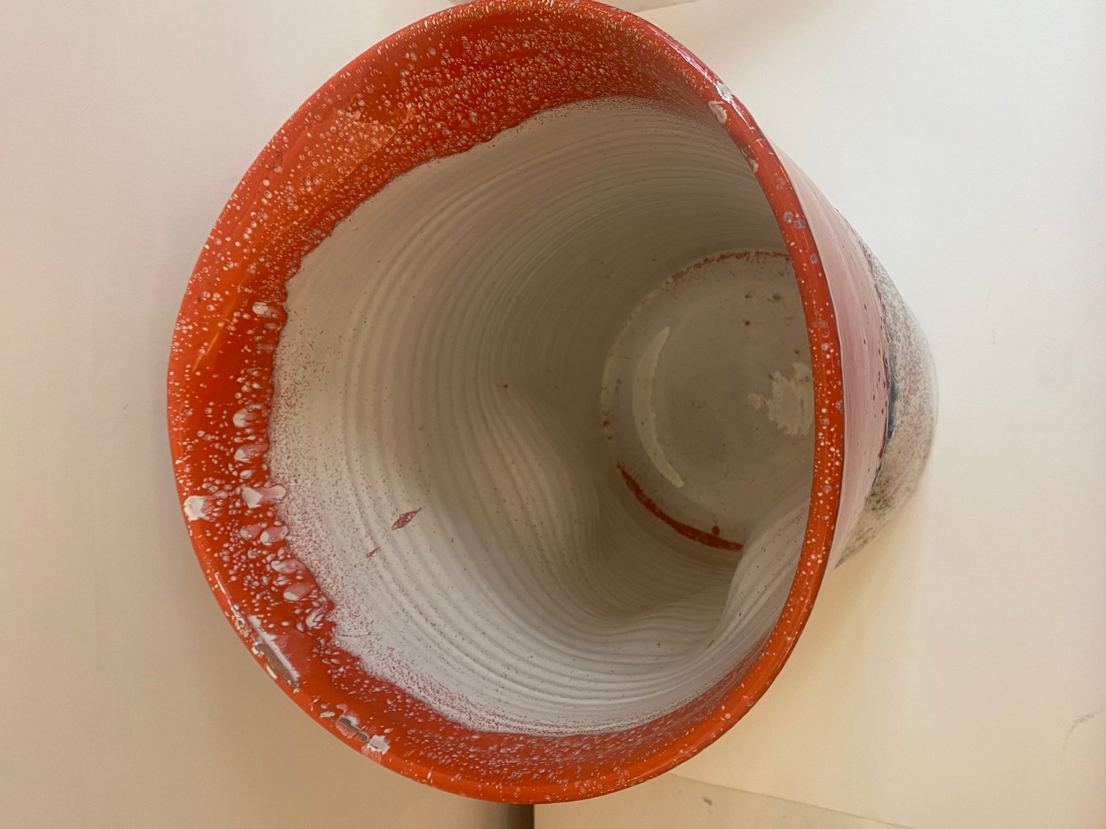 Large Ceramic and Enamel Umbrella Stand by Pino Castagna, Italy, 1970s ...