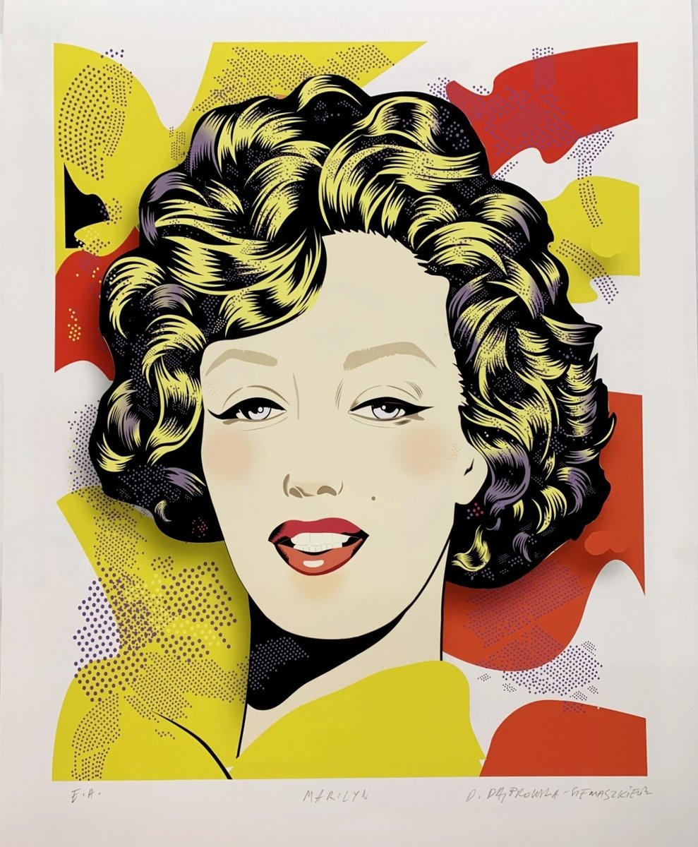 Danuta Dabrowska-Siemaszkiewicz, Marilyn, 2000er, Siebdruck & Papier bei Pamono kaufen