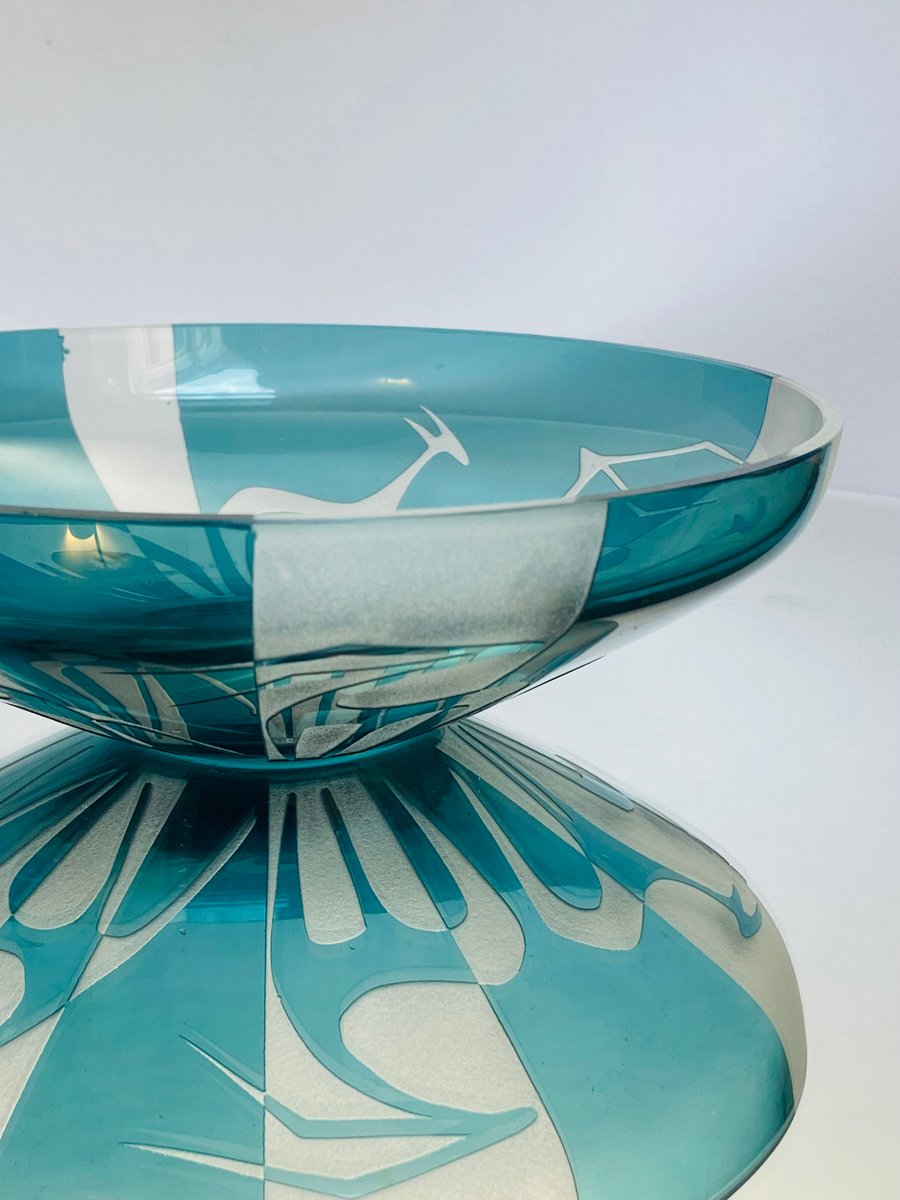 Dorothea Delf Glass Bowl, Germany, 1960s for sale at Pamono