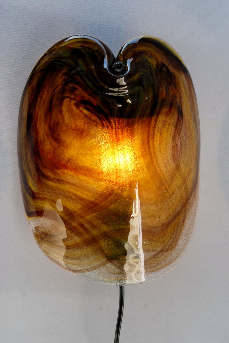 Glass Sconce by Per Lutken for Holmegaard, 1972 for sale at Pamono