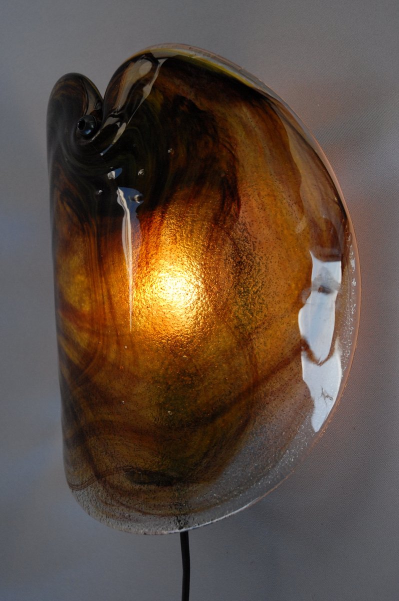 Glass Sconce by Per Lutken for Holmegaard, 1972 for sale at Pamono