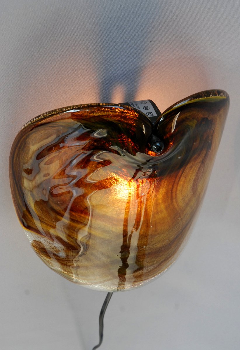 Glass Sconce by Per Lutken for Holmegaard, 1972 for sale at Pamono