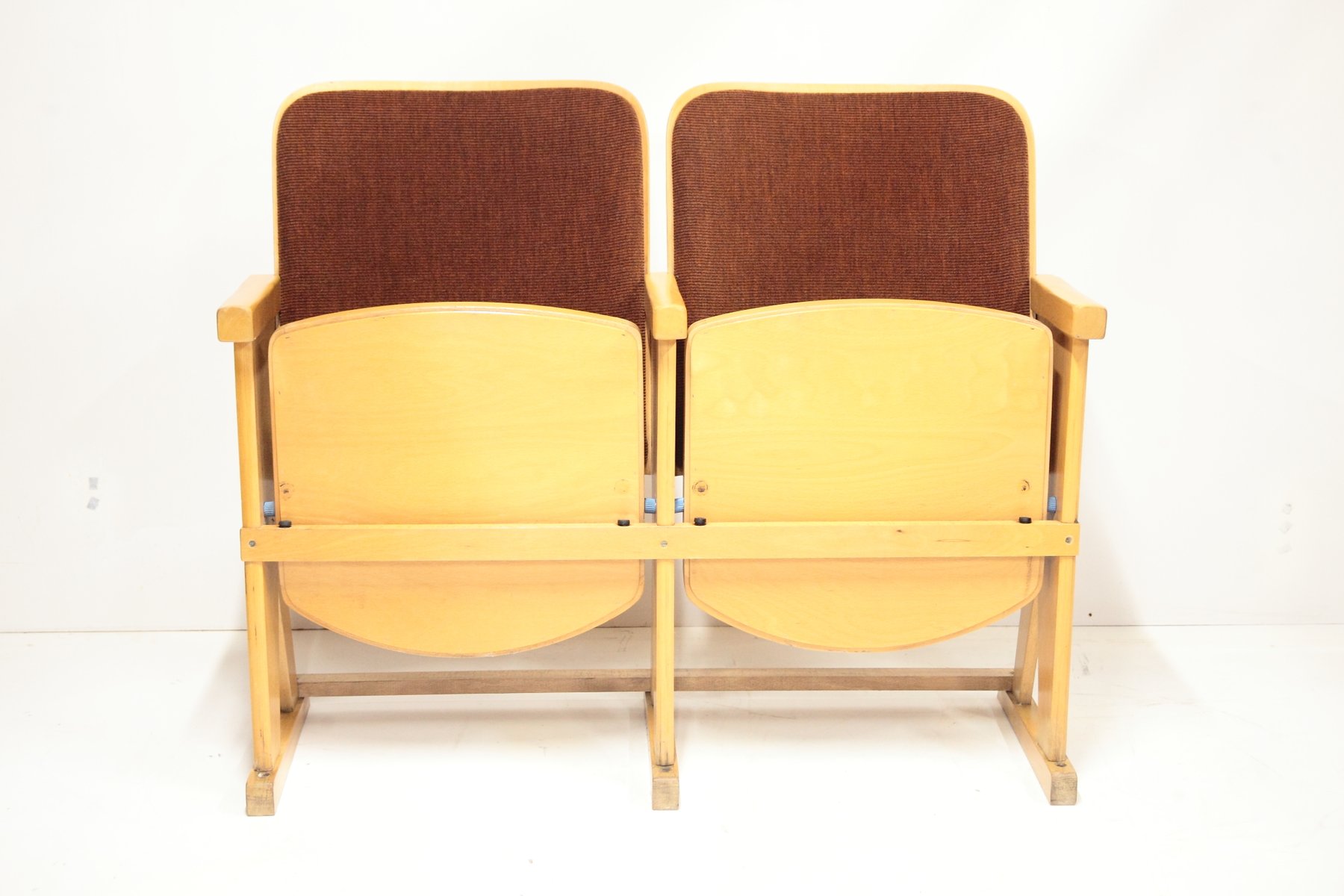 Mid-Century Cinema Bench from Ton, 1970s for sale at Pamono
