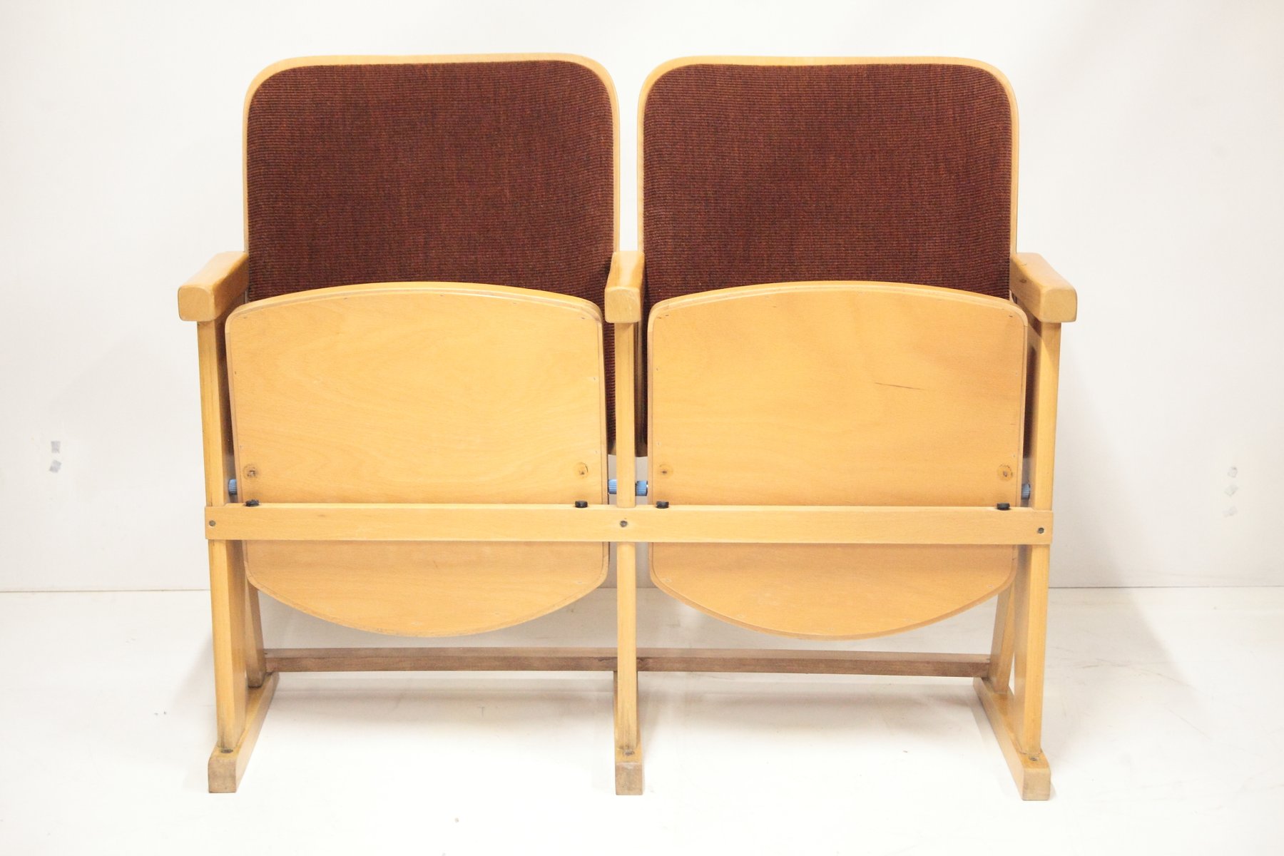 Mid-Century Cinema Bench from Ton, 1970s for sale at Pamono