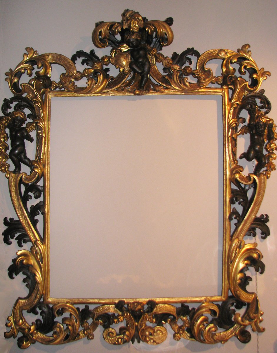 Baroque Wood Lombard Area Frames, 1800s, Set of 2 for sale at Pamono