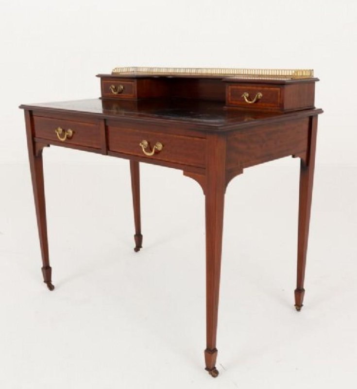 Antique Sheraton Revival Desk, 1890 for sale at Pamono