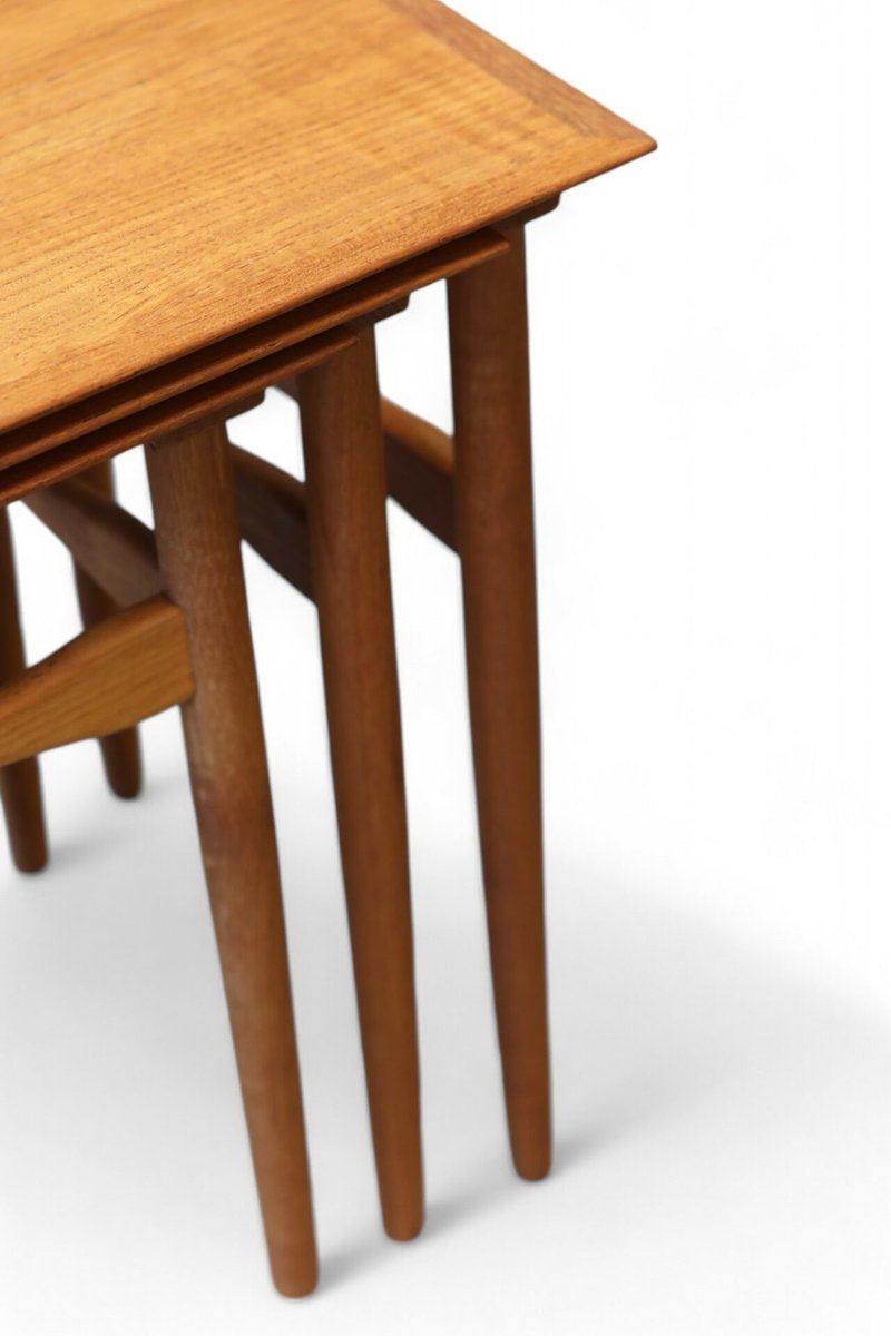 Nesting Table in Teak by Poul Hundevad for Fabian, 1960s, Set of 3 for ...