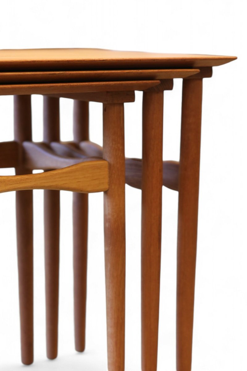 Nesting Table in Teak by Poul Hundevad for Fabian, 1960s, Set of 3 for ...