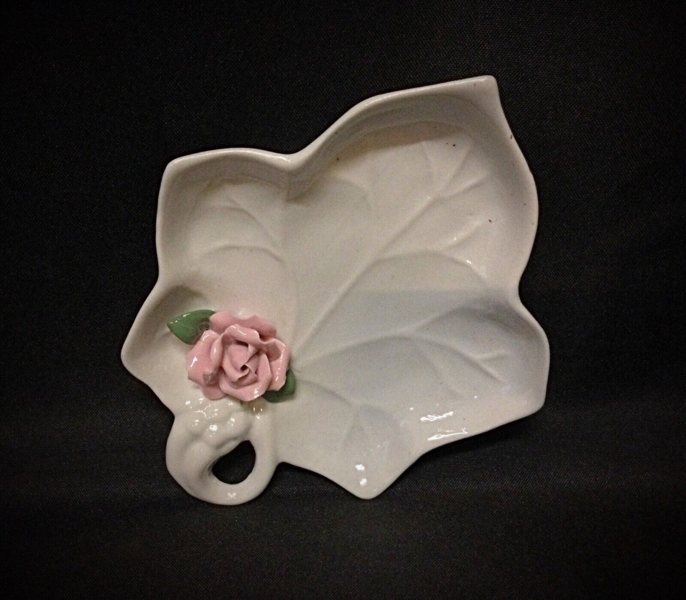 Ceramic Rose Trinket Dish, 1930s for sale at Pamono