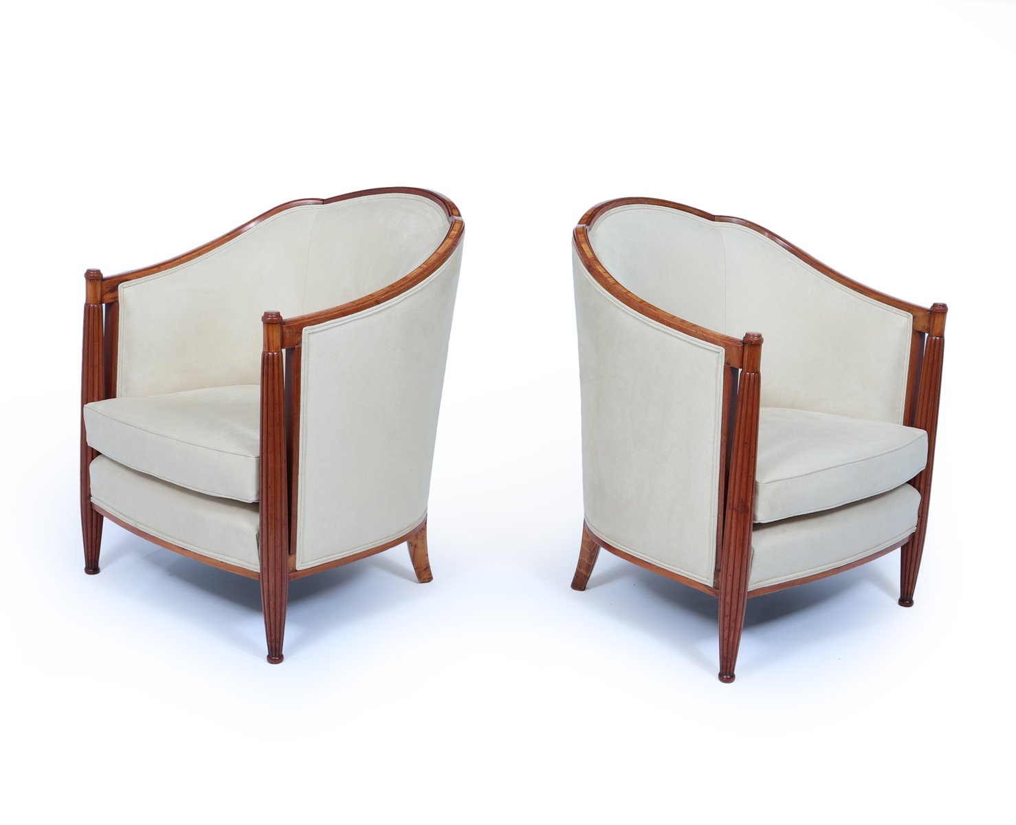 Set of French Art Deco Chairs by Dominique, 1925 for sale at Pamono