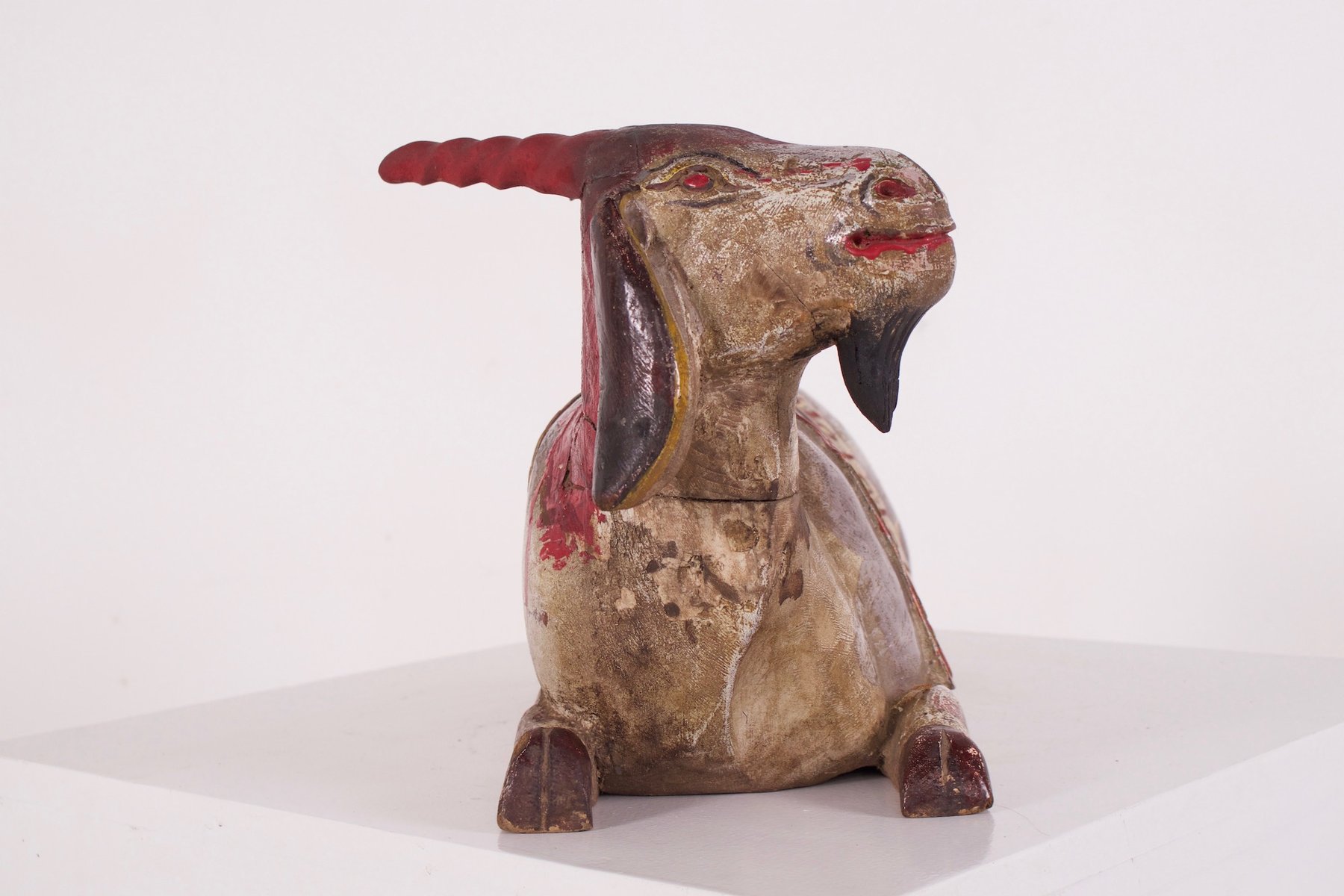 Sacred Figure of a Goat, India, 1920s for sale at Pamono