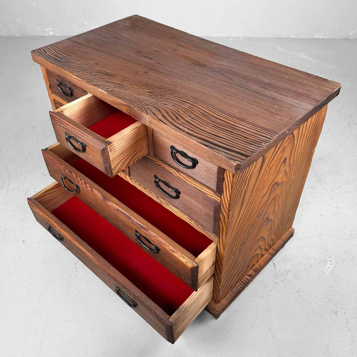 Yakusugi Jewelry Chest with Secret Drawer, 1970s for sale at Pamono
