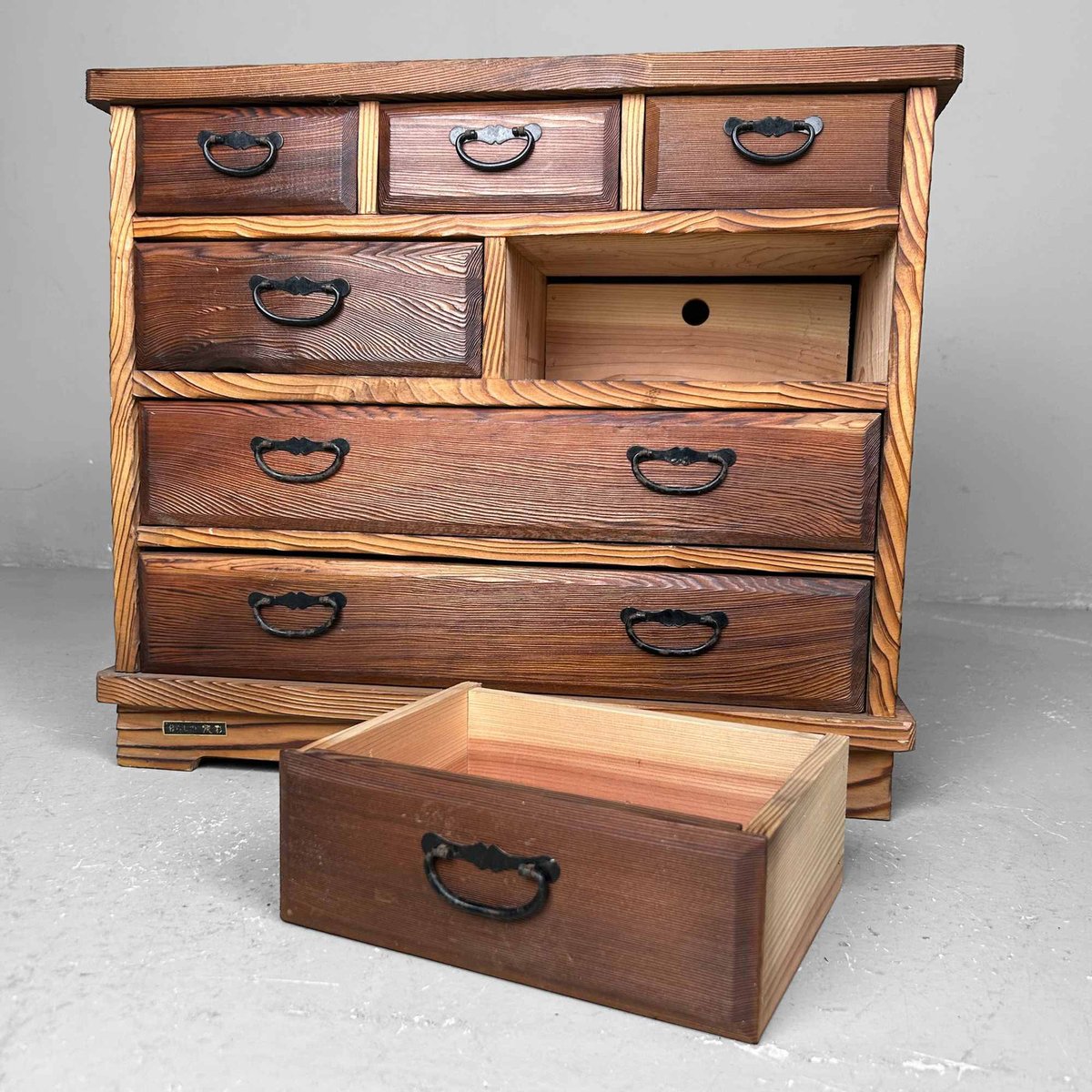 Yakusugi Jewelry Chest with Secret Drawer, 1970s for sale at Pamono