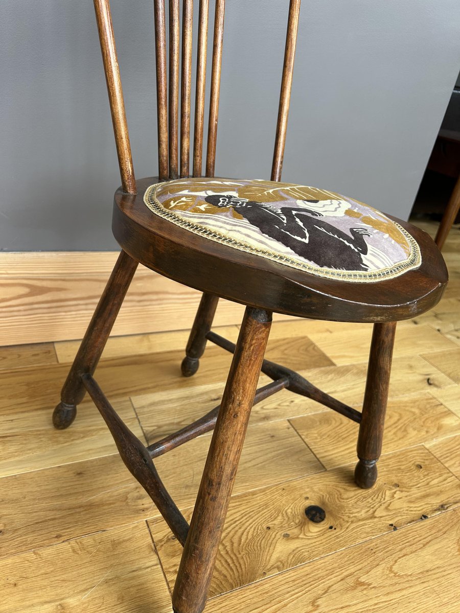 Antique Edwardian Spindle Back Penny Seat Chair, 1910 for sale at Pamono