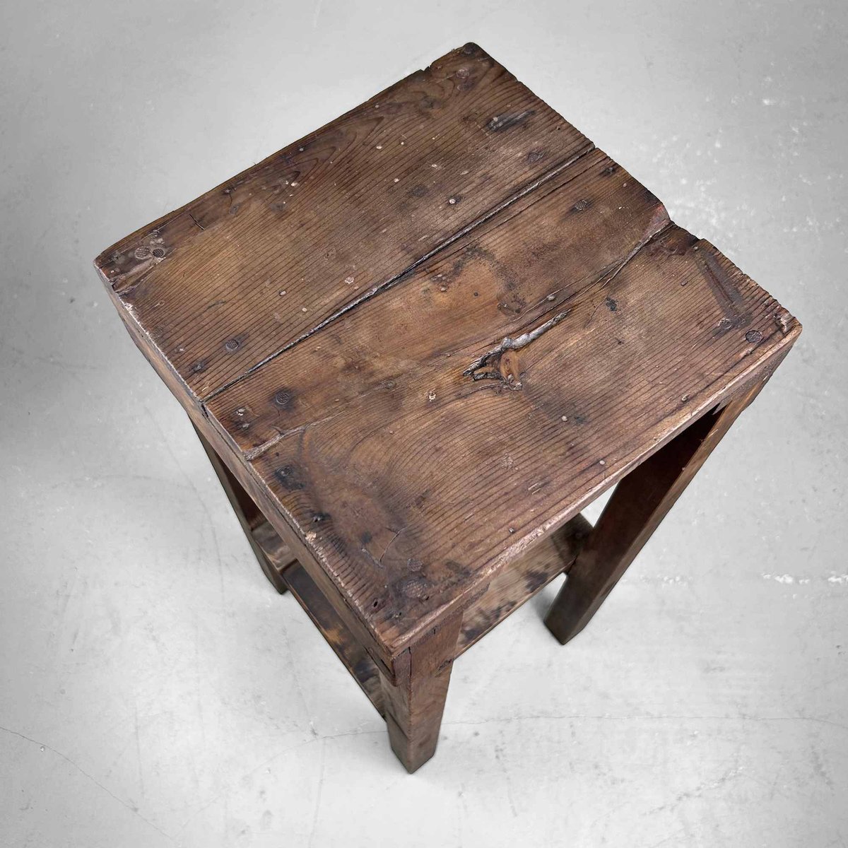 Japanese Wooden Stool, 1930s for sale at Pamono