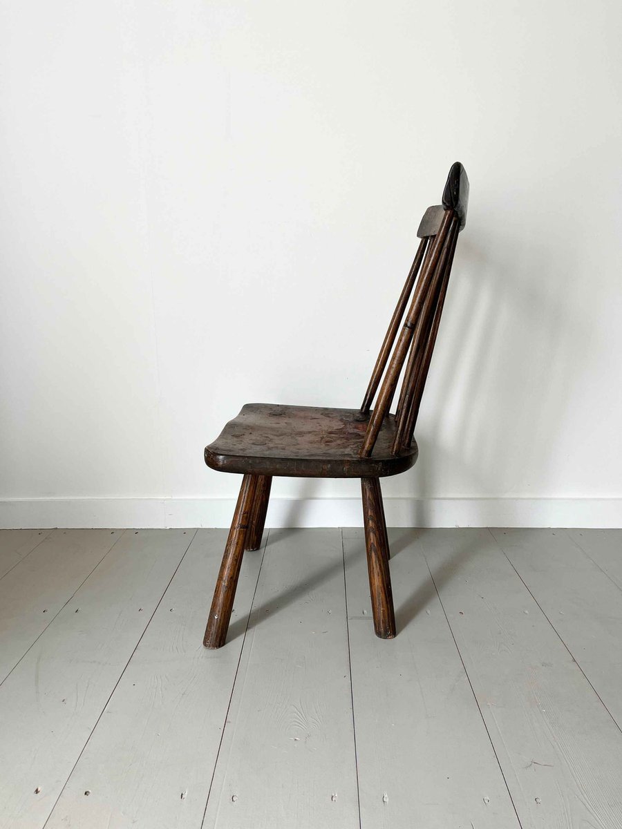 18th Century Comb Back Ash Chair of Primitive Design, Britain for sale ...
