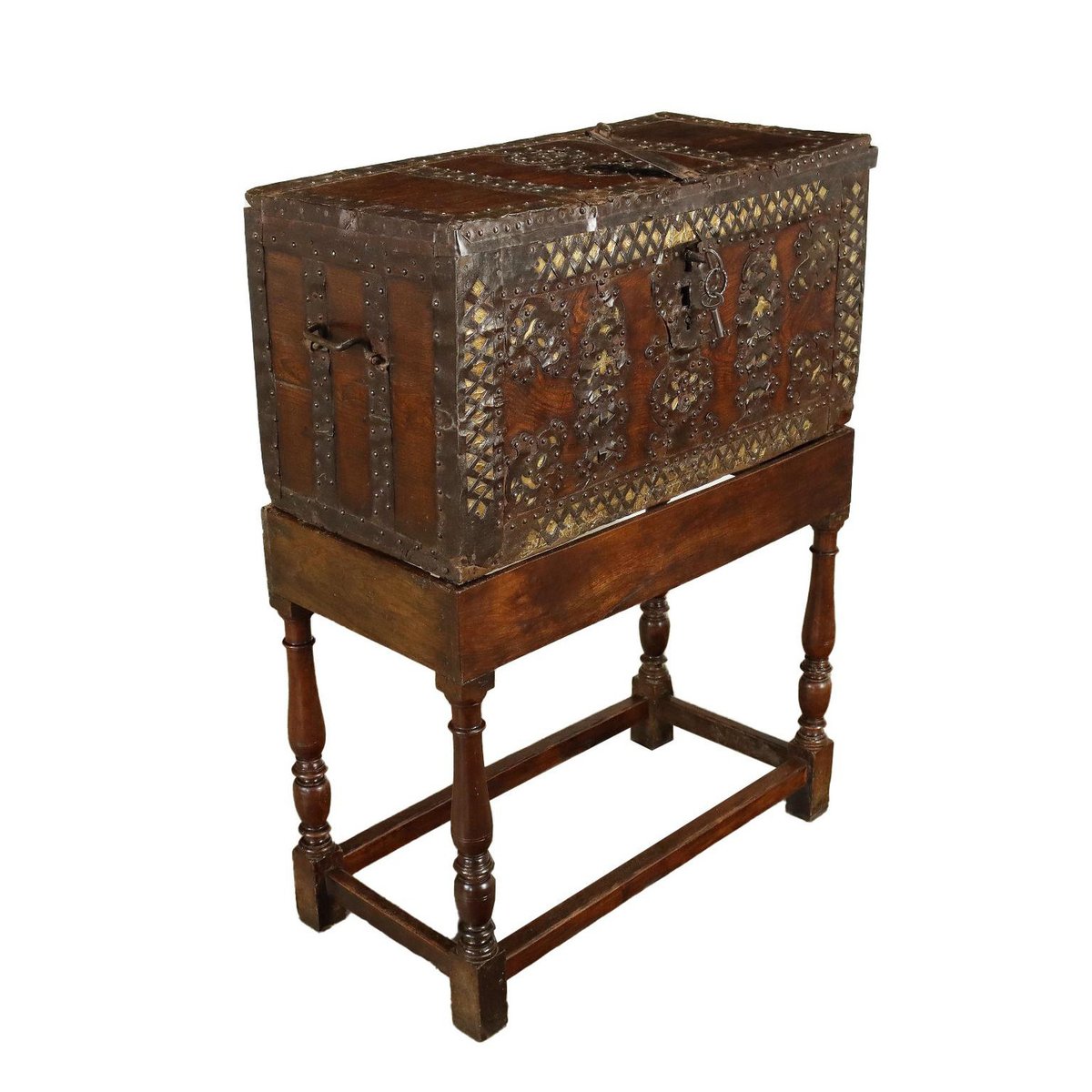 19th Century Neo-Renaissance Trunk in Wrought Iron, Italy for sale at ...