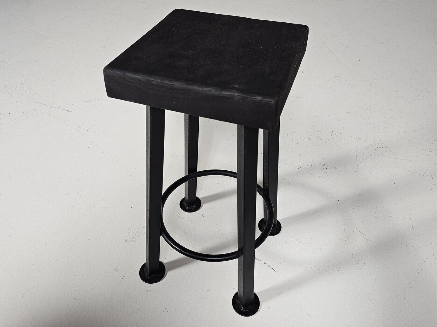 Vintage Brutalist Stools, 1970s, Set of 3 for sale at Pamono