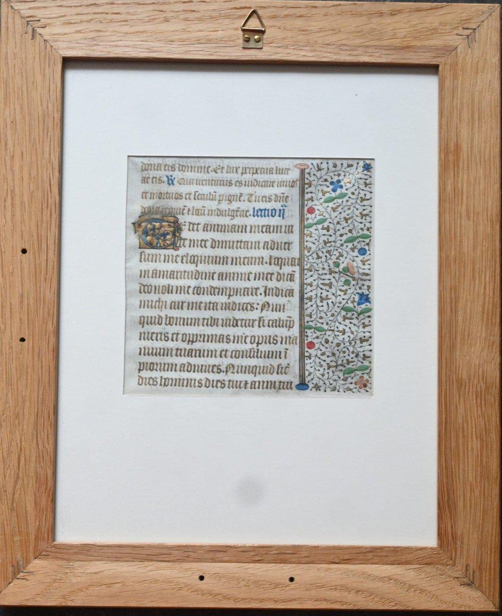 15th Century Gothic Illuminated Manuscript Parchment for sale at Pamono