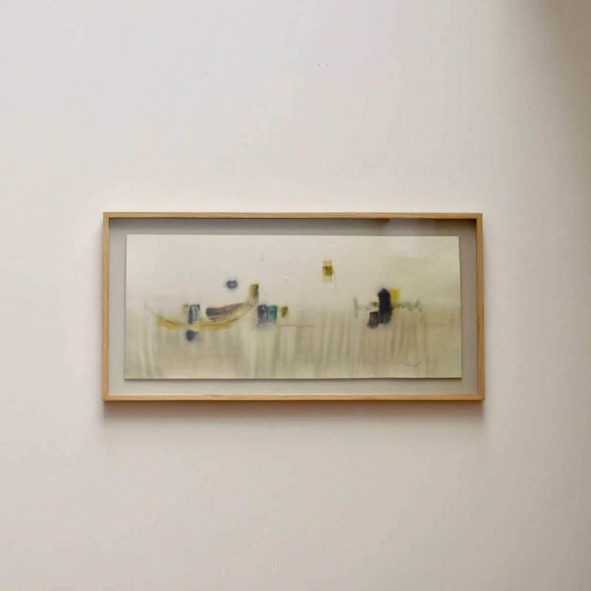 William Newcombe, Abstract, 1890s, Glass & Oak & Paper, Framed for sale ...