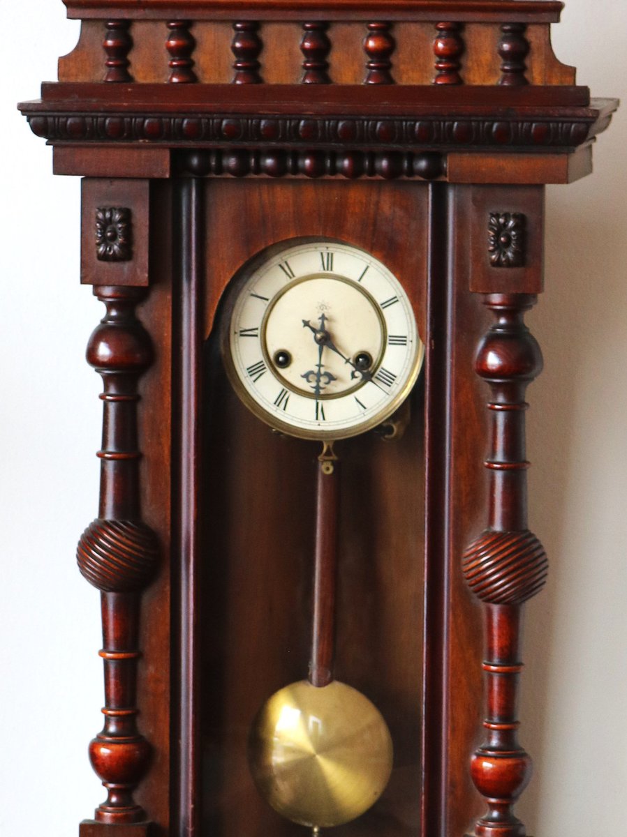 Antique Wall Clock, 1890s for sale at Pamono