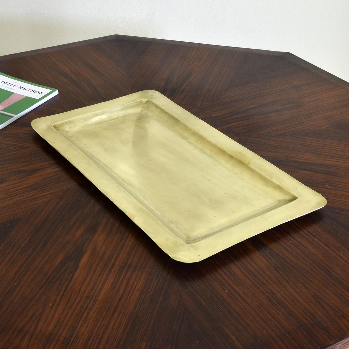Rectangular Brass Tray, 1960s for sale at Pamono